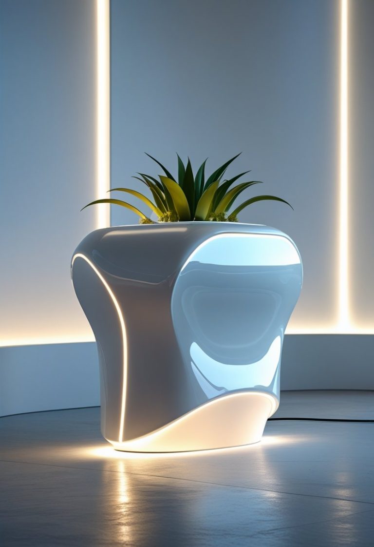Futuristic Indoor Planter Design for Modern Luxury Homes